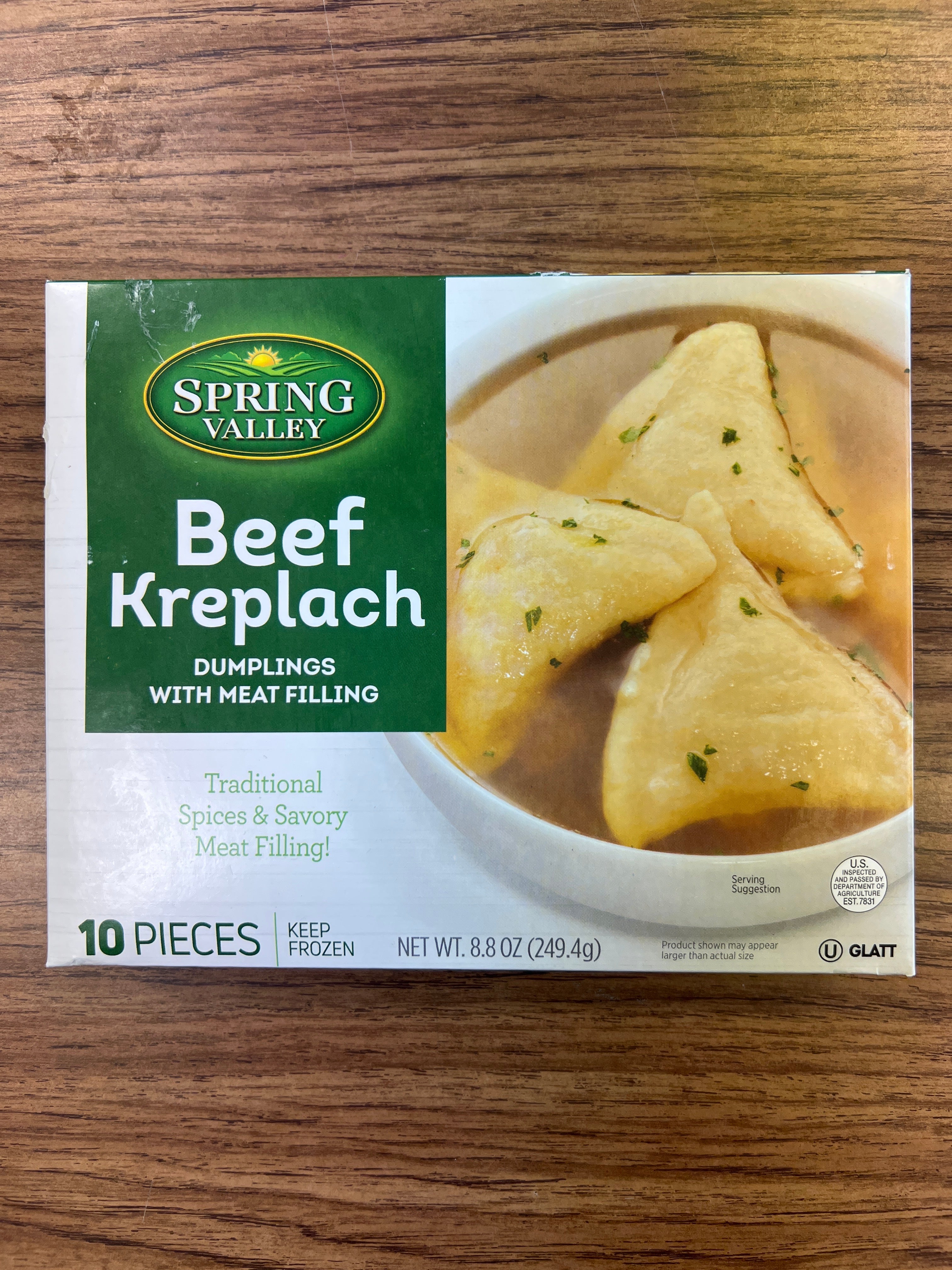 Spring valley. Beef kreplach. 10 pieces – Kosher Butcher TX